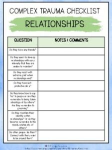 Complex Trauma Questions - Counseling Intake Tool | Made By Teachers