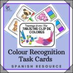SPANISH VERSION - Colour Recognition Task Cards | Made By Teachers