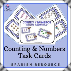 SPANISH VERSION - Counting & Numbers Task Cards | Made By Teachers