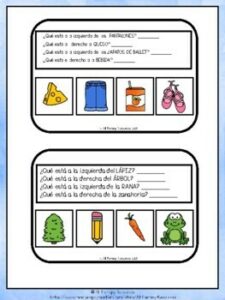 SPANISH VERSION - Prepositions & Spatial Concepts - Made By Teachers