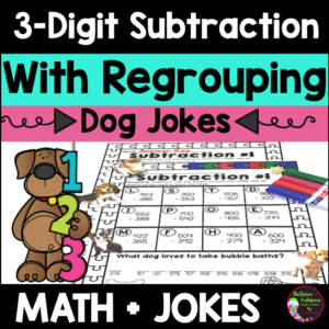 3-Digit Subtraction With Regrouping Worksheets Dog - Made By Teachers