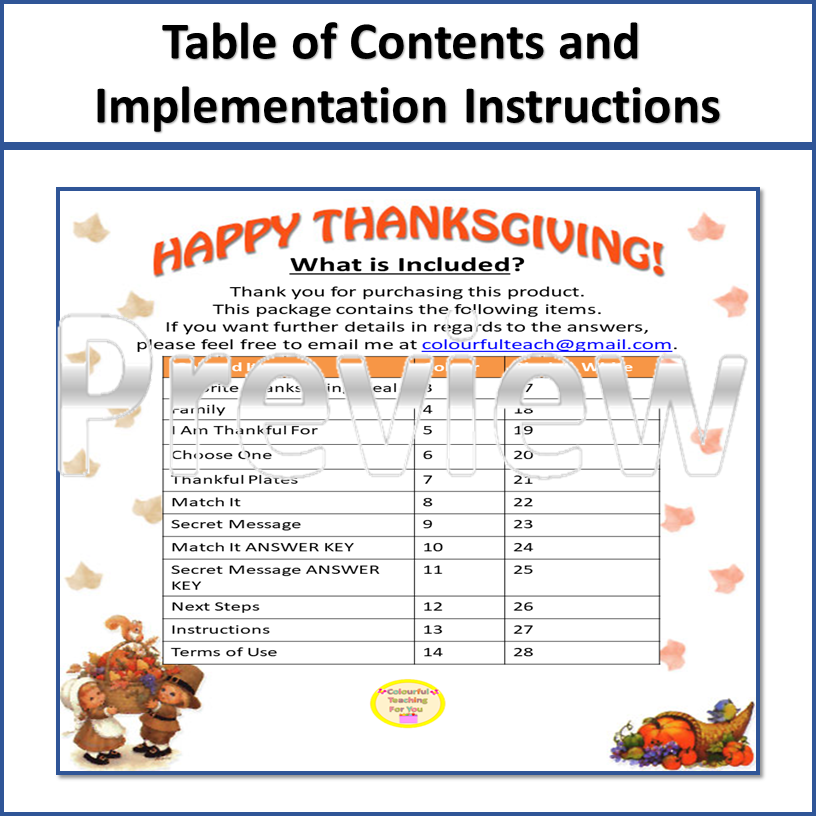 I am Thankful for Thanksgiving Activities | Made By Teachers