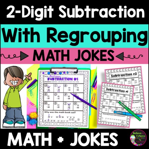 2-Digit Subtraction With Regroup Worksheets Math - Made By Teachers