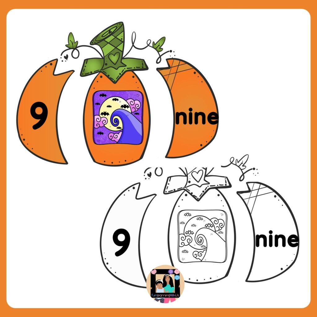Build a Pumpkin Number Counting Puzzles |Halloween | Made By Teachers