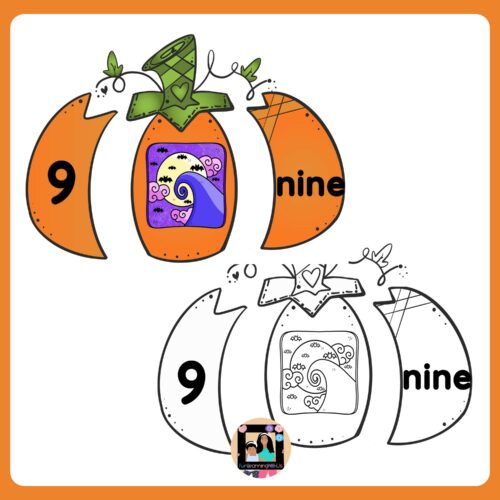 Build a Pumpkin Number Counting Puzzles |Halloween | Made By Teachers