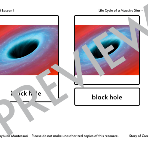 Life Cycle of a Massive Star 3 and 4 part cards (Copy) | Made By Teachers