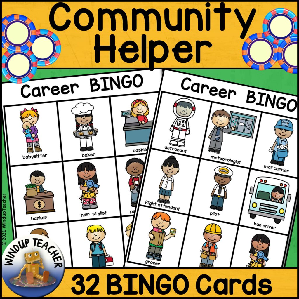 Community Helpers or Career BINGO | Made By Teachers