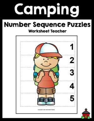 Camping Number Sequence Preschool Picture Puzzles - Made By Teachers