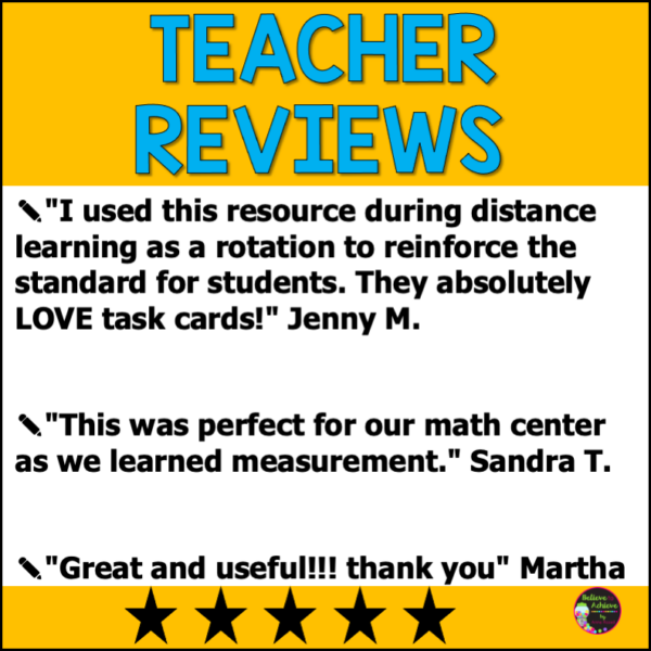 Inches Feet Yards Miles Task Cards - Made By Teachers