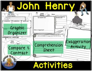 John Henry Activity Sheets | Print and Go! - Made By Teachers