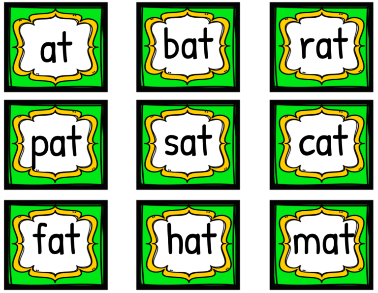 Word Family Flashcards! - Made By Teachers