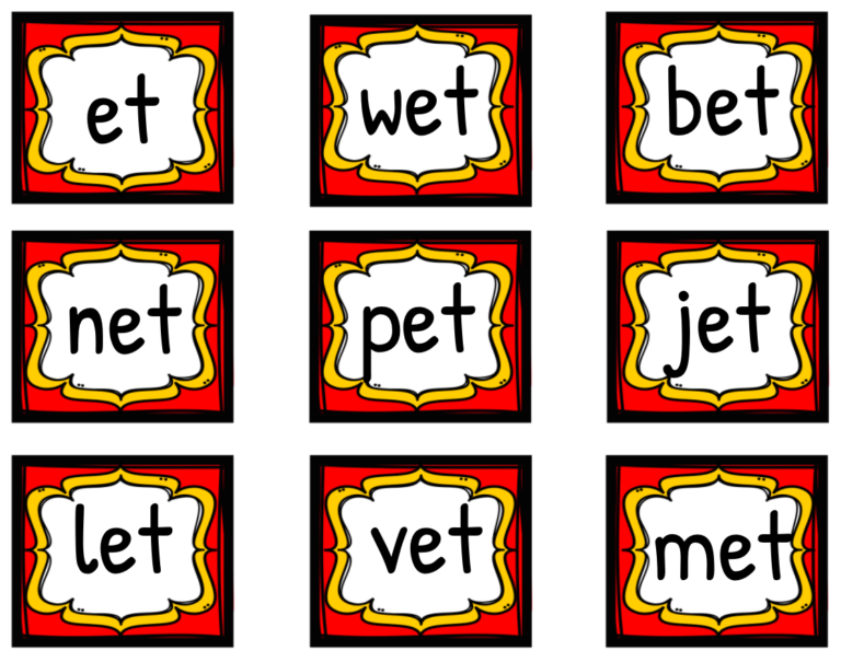 Word Family Flashcards! - Made By Teachers