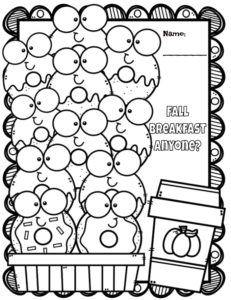 Fall Pumpkin Coloring Activities! Donuts & Coffee | Made By Teachers