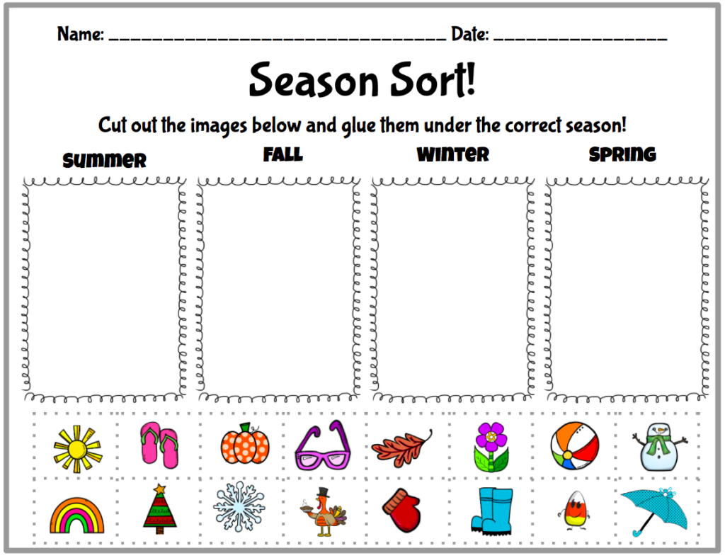 4 Seasons Activities, Poster! Seasons of the Year | Made By Teachers