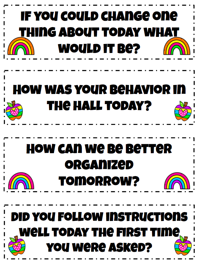 Closing Circle Afternoon Questions Reflections Made By Teachers Closing Circle Afternoon Questions Reflections Made By Teachers