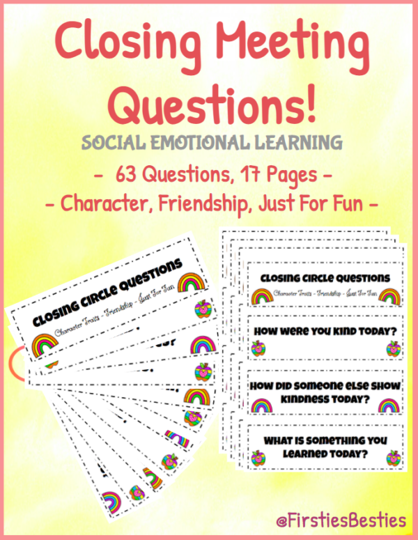 Closing Circle Afternoon Questions Reflections Made By Teachers Closing Circle Afternoon Questions Reflections Made By Teachers