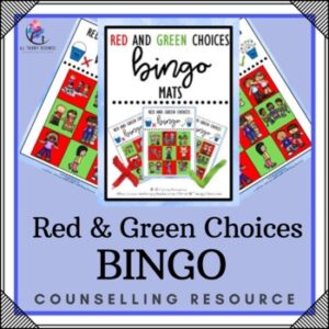 Red and Green Positive Behavior Choices BINGO - Made By Teachers