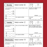 Grade 3 NUMBER OF THE DAY Worksheets - Made By Teachers