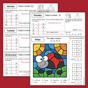 Grade 3 NUMBER OF THE DAY Worksheets - Made By Teachers
