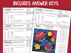 Grade 3 NUMBER OF THE DAY Worksheets - Made By Teachers