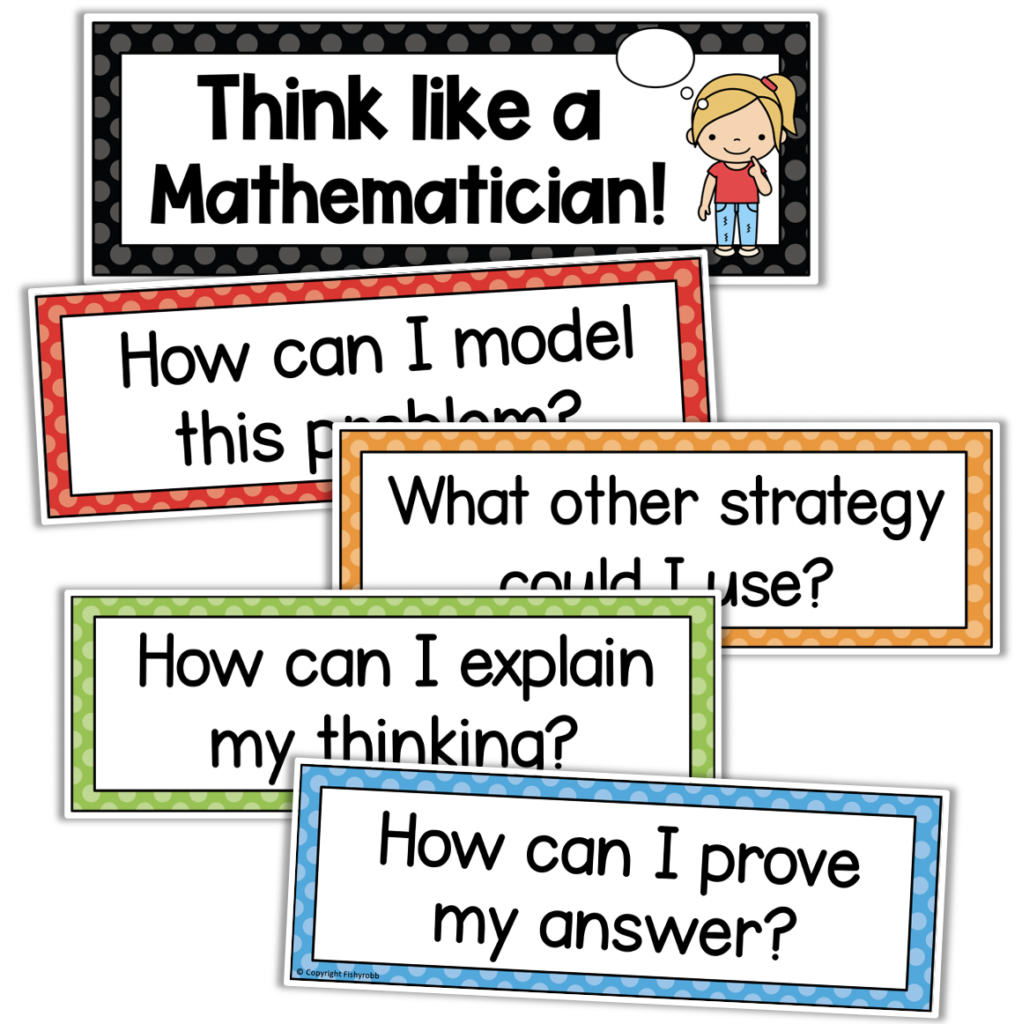 Math Talk Prompts and Thinking Stems Posters | Made By Teachers