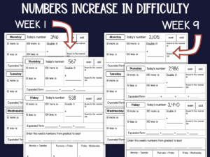 NUMBER OF THE DAY Grade 3 MATH - Made By Teachers