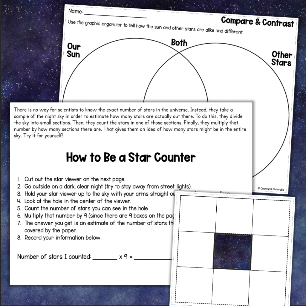 The Sun and Stars Science Activities Task Cards | Made By Teachers