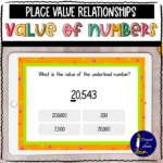 Place Value Relationships: Value of Numbers - Made By Teachers