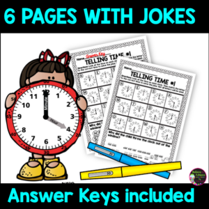 Telling Time Hour and Half-Hour Jokes - Made By Teachers