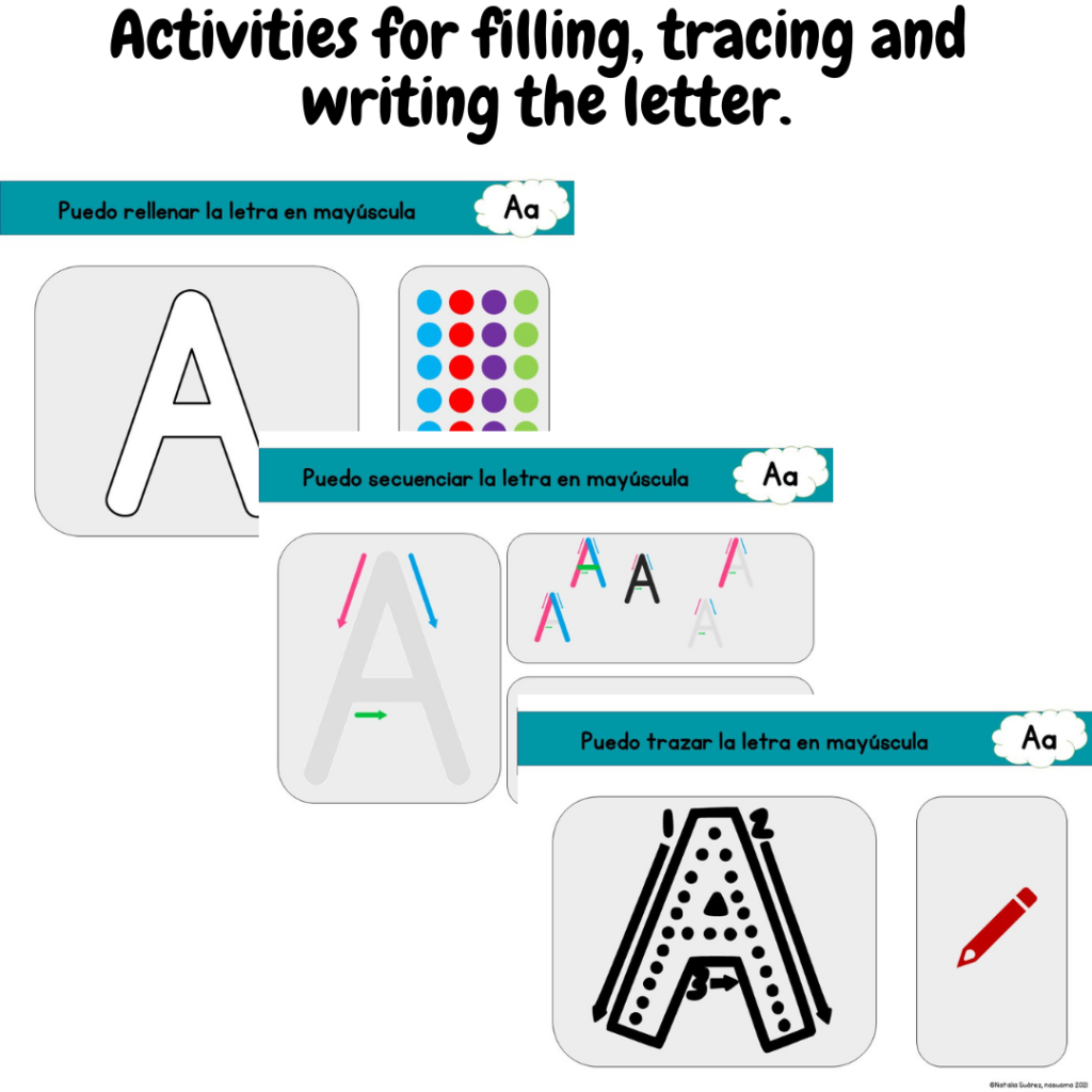 Letra A - Actividades digitales en español - Made By Teachers