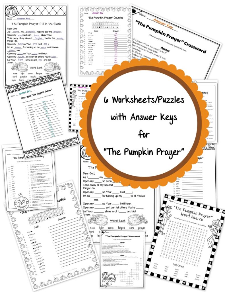 The Pumpkin Prayer Activity Pack 2 | Made By Teachers