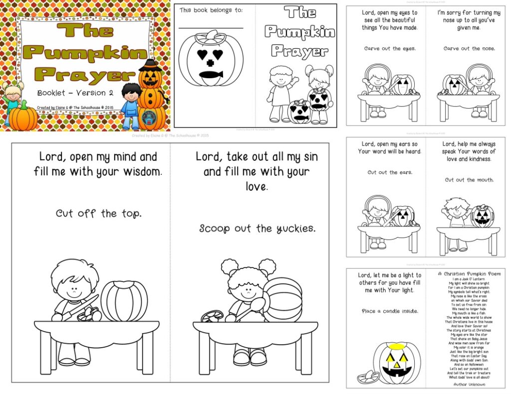 The Pumpkin Prayer Coloring Booklets - Christian H | Made By Teachers