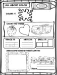 All About Colors: Colors Worksheets Kindergarten | Made By Teachers