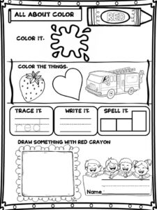 All About Colors: Colors Worksheets Kindergarten | Made By Teachers
