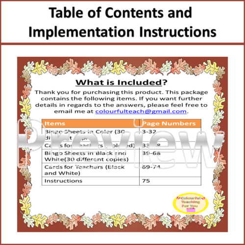 Fall Themed Bingo Cards and Activities for Reading | Made By Teachers