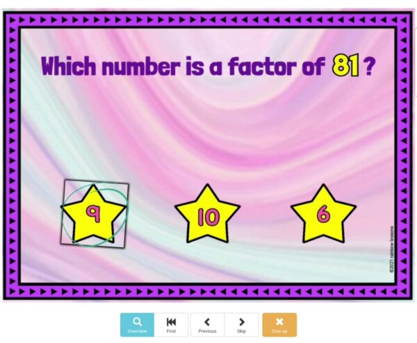 Factors and Multiples Game | Factors and Multiples - Made By Teachers