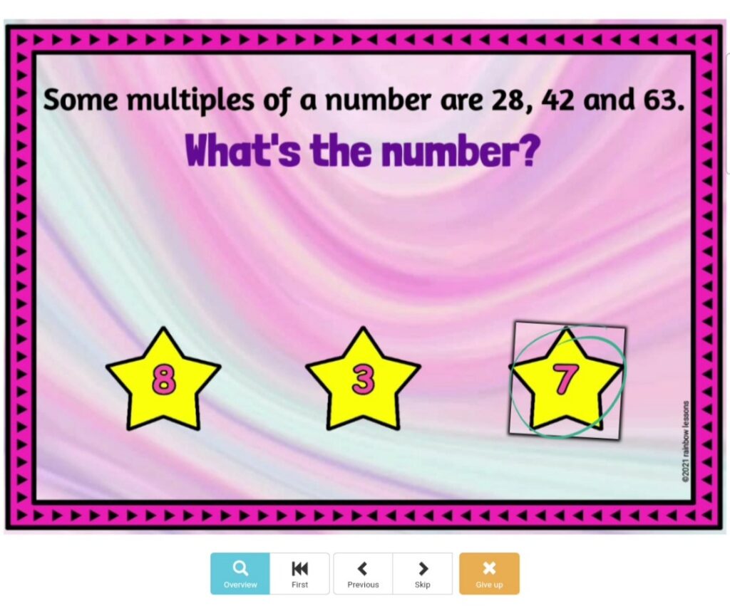 Factors and Multiples Game | Factors and Multiples - Made By Teachers