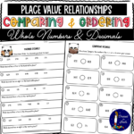 Comparing and Ordering Whole Numbers and Decimals - Made By Teachers
