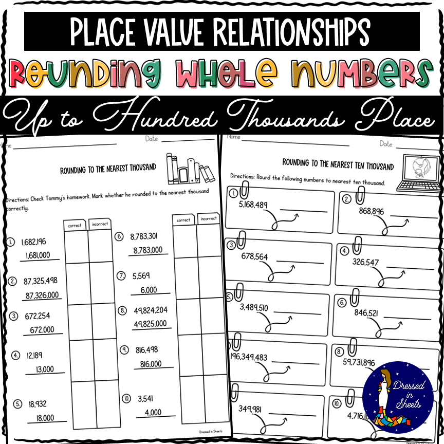 Rounding Whole Numbers Up to Hundred Thousands | Made By Teachers