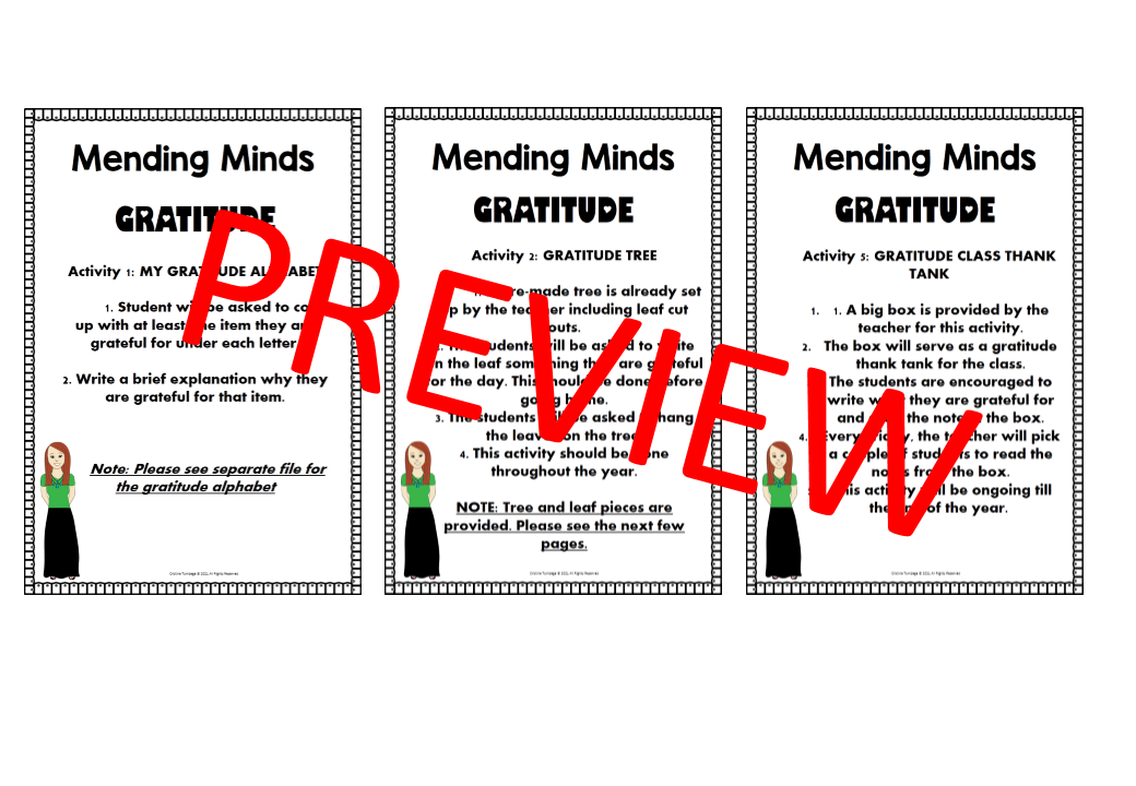 Mending Minds Gratitude Lesson | Made By Teachers