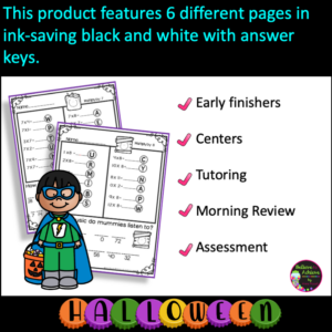 Multiplication Facts 7's -12's | Halloween Jokes | Made By Teachers