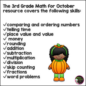 3rd Grade Math for October Worksheets - Made By Teachers