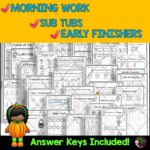 3rd Grade Math for October Worksheets - Made By Teachers