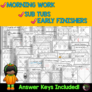 3rd Grade Math for October Worksheets - Made By Teachers