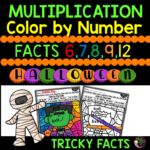 Halloween Multiplication Color by Number Tricky Facts | Made By Teachers