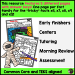 Halloween Multiplication Color by Number Tricky Facts | Made By Teachers