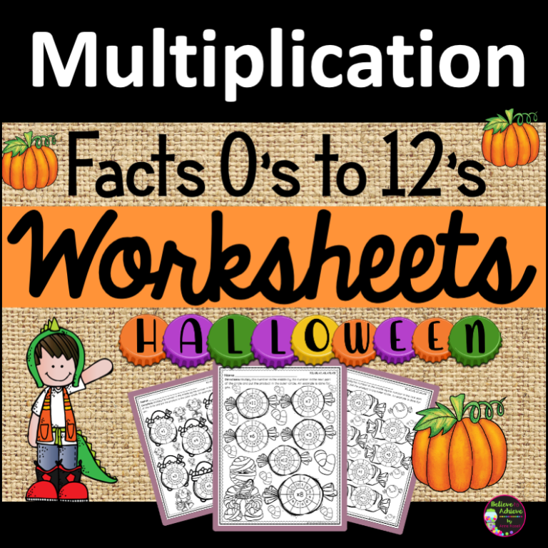 Multiplication Wheels Worksheets | Halloween Math | Made By Teachers