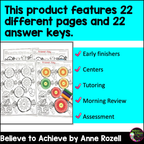 Multiplication Wheels Worksheets | Halloween Math | Made By Teachers