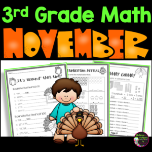 3rd Grade Math for November Worksheets - Made By Teachers