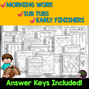 3rd Grade Math for November Worksheets - Made By Teachers
